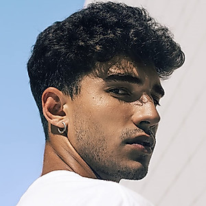 4 Pairs 316L Surgical Stainless Steel Small Huggie Hoop Earrings Set Hypoallergenic Hoops Cartilage Helix Lobes Hinged Sleeper Earrings for Men Women for Multiple Piercings (6/8/10/12mm Silver,4 Pairs