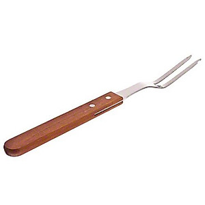 Update International WPF-13 Stainless Steel Pot Fork with Wood Handle, 13-Inch