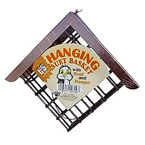 C&S Hanging Suet Basket w/Roof 14.4 Ounces