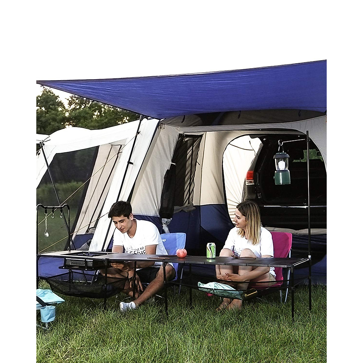 KingCamp Melfi Plus SUV Car Tent 3 Seasons 4-6 Person Multifunctional, Suitable Camping Traveling Family Outdoor Activities