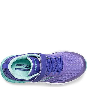 Saucony Unisex Child Wind Alternative Closure Running Shoe, Purple, 2 Big Kid US