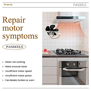 S97012248 Range Hood Fan Motor by PANDEELS, Compatible with Broan-NuTone and Ken-More Stove Fan - Replaces BP17 97012248 AP4527731 99080492 1172615 97005161 99080363 99080410 99080533