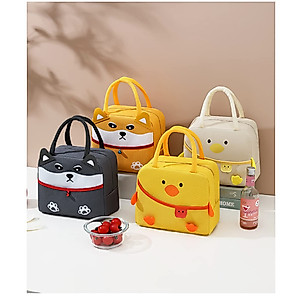 AtbeTa 3D Cute Duck Lunch Bag Large Bento Box Container Insulated Reusable Cooler Tote Office Work Travel Picnic (1 duck)