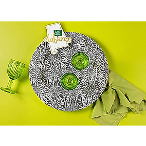 HAPPY EVERYTHING! Black Small Dot Big Entertaining Platter