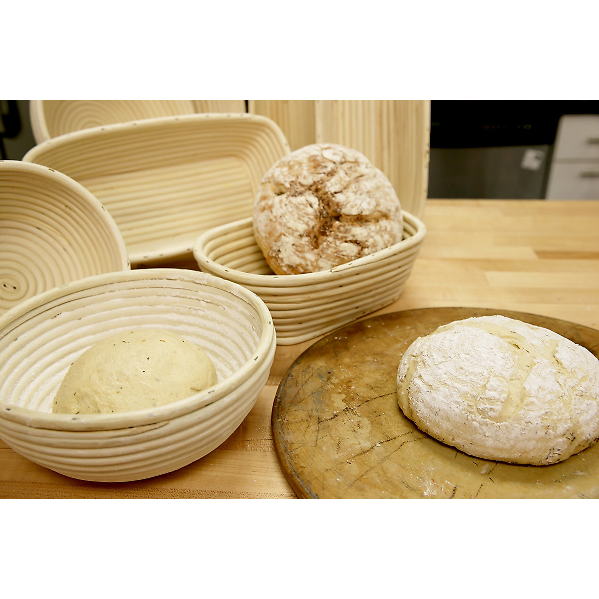 Frieling Proofing Basket, Brotform Bread Rising Banneton and Serving Basket, Rectangle, 12-Inch by 5.5-Inch