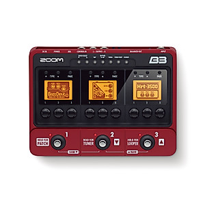 Zoom B3 Electric Bass Guitar Multi Effects FX Amplifier Modelling Floor Pedal