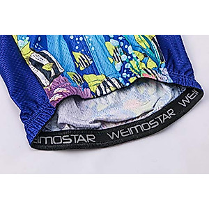 Kid Children Boys' Girls' Short Sleeve Cycling Jersey for Youth