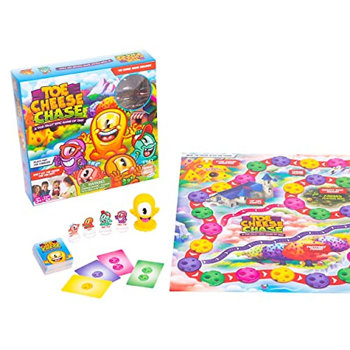 WHAT DO YOU MEME? Toe Cheese Chase - The Silly Board Game for Family Game Night