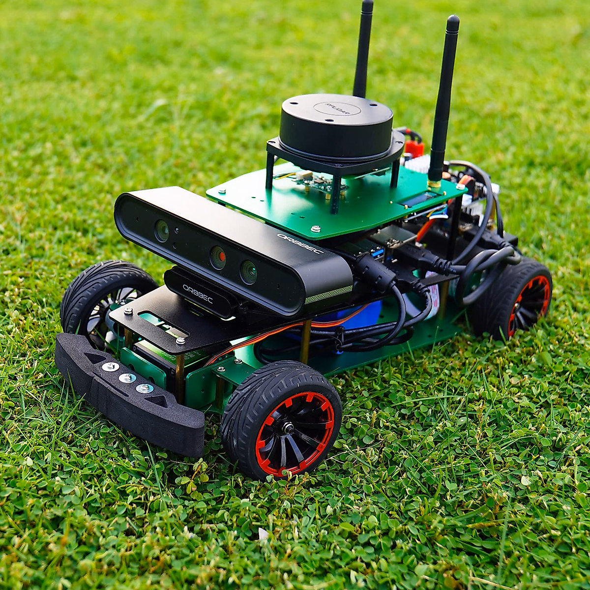 Yahboom Jetson Nano 4GB SUB AI Professionally Programmable Ackerman Steering Structure ROS2 Robot Kit for Adults Python C+ Language(R2 Standard Ver with Nano SUB)