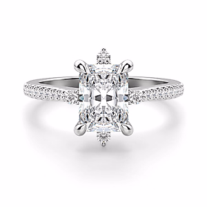 Shree Diamond 3.25 CT Radiant Infinity Accent Engagement Ring Wedding Eternity Band Vintage Solitaire Silver Jewelry Halo-Setting Anniversary Praise Vintage Ring Gift (6)