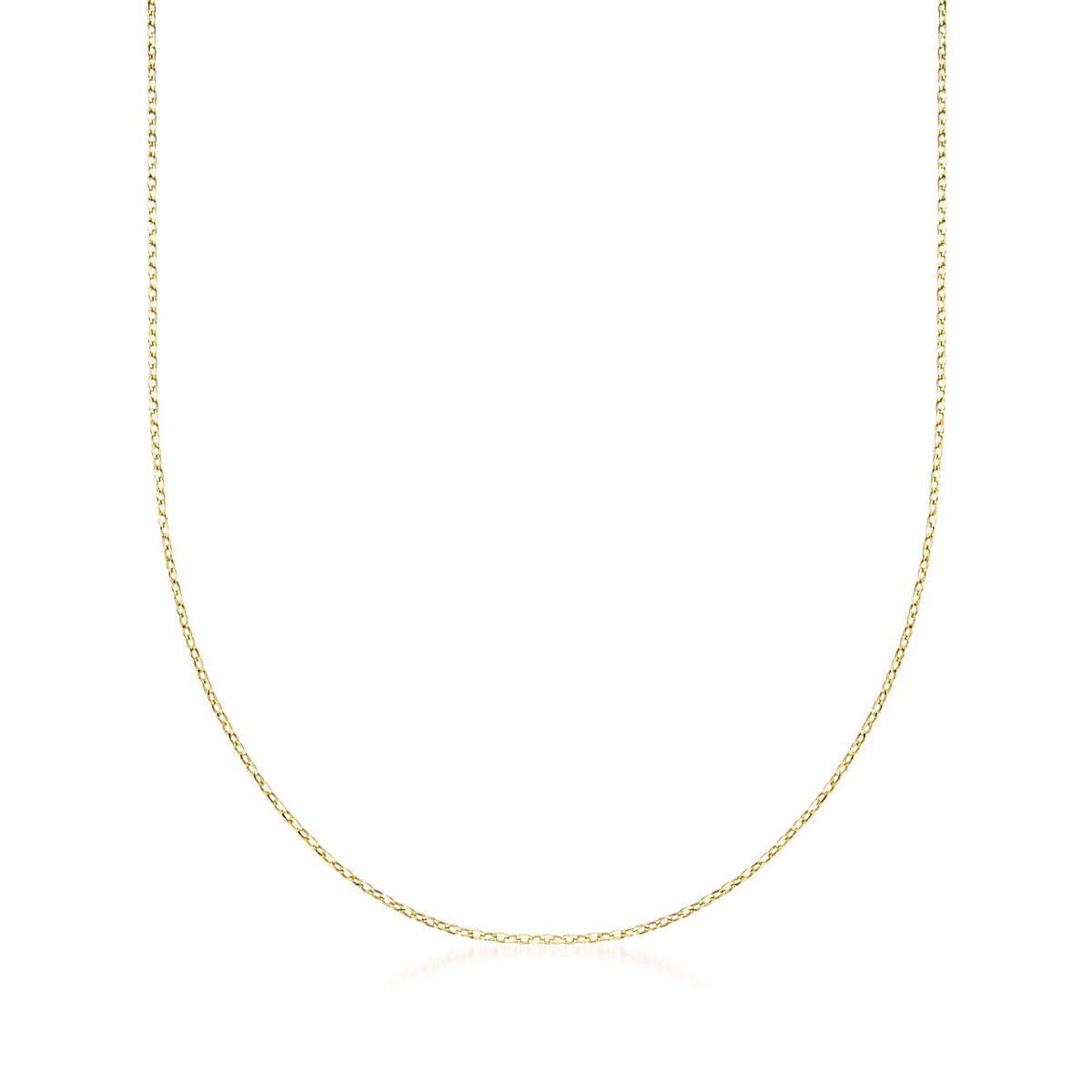 Ross-Simons Italian 1mm 18kt Yellow Gold Cable-Chain Necklace. 20 inches