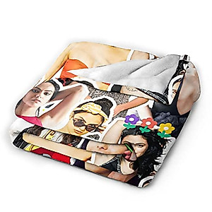 Blanket Camila Mendes Soft and Comfortable Warm Fleece Blanket for Sofa, Office Bed car Camp Couch Cozy Plush Throw Blankets Beach Blankets