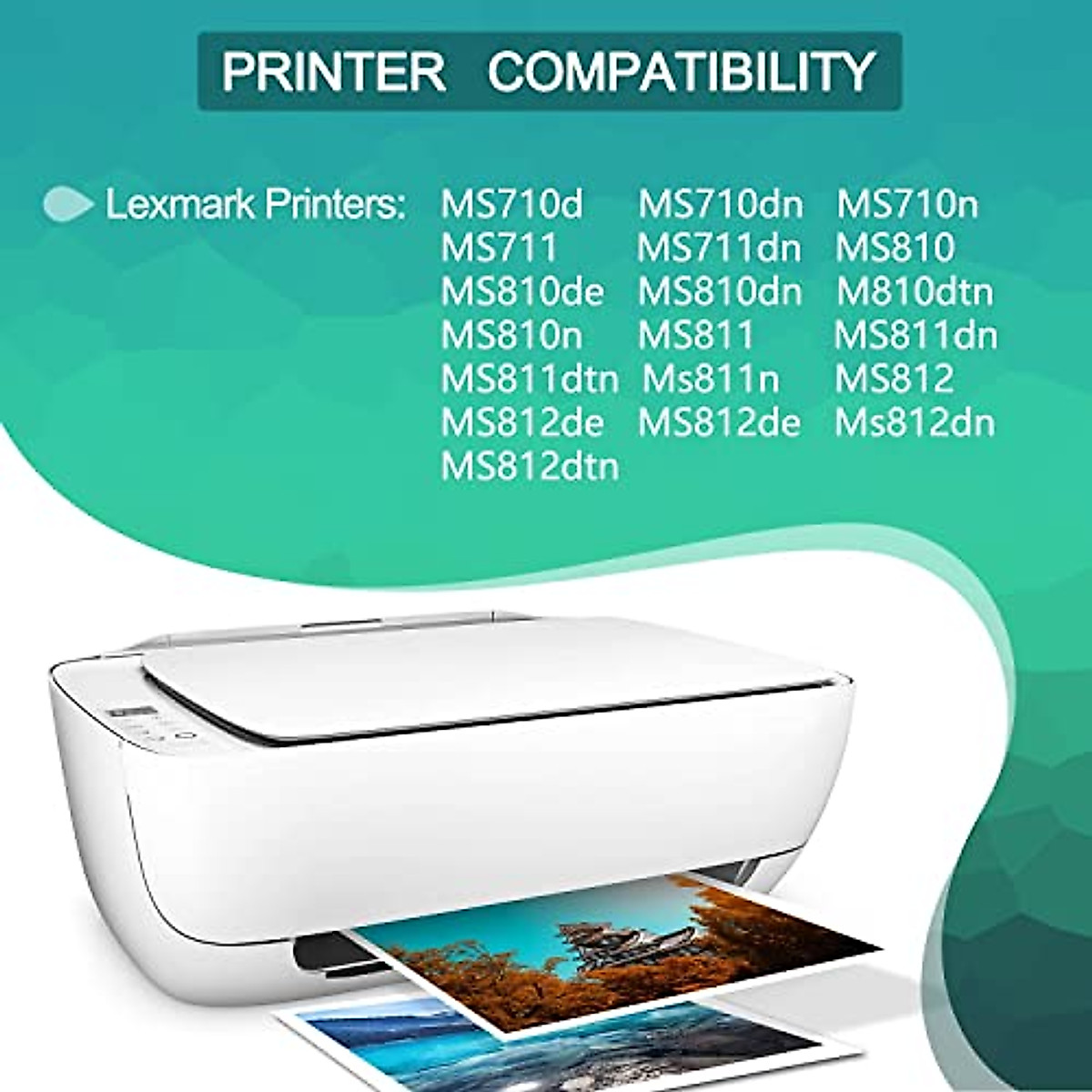 GREENBOX Remanufactured 521H 2D1H00 High Yield Black Toner Cartridge Replacement for Lexmark 52D1H00 521H for MS810n MS710 MS711 MS810 MS810n MS810dn MS811 MS811dn Printer (25,000 Pages, 1-Pack )