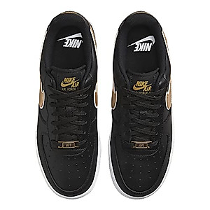 Nike Womens WMNS Air Force 1 '07 ESS DD1523 001 Black/Gold - Size 7.5W