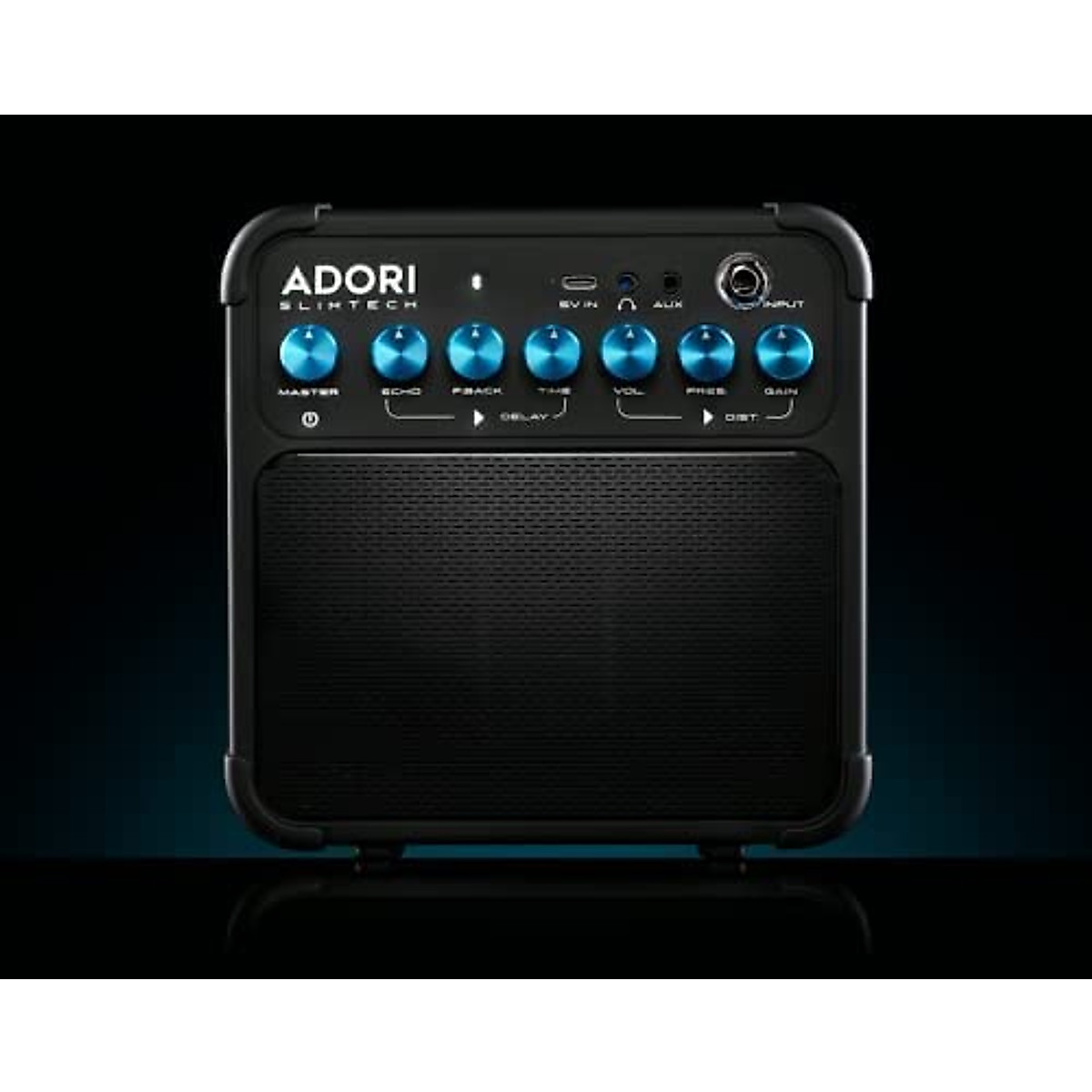 Adori Slimtech - Bluetooth Mini Guitar Amp, Portable Guitar Amp with Rechargeable Type-C 10 Hour Play. Ultimate Electric Guitar Practice Amplifier