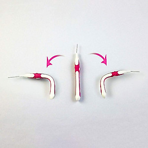 Wasser Vela 16pcs XL Size Orthodontic Interdental Brush, 4 Handle Colors, Clean Between Teeth and Braces, Flexible Handle and Durable Wire, Easy to Use and No Break (Started Pack)