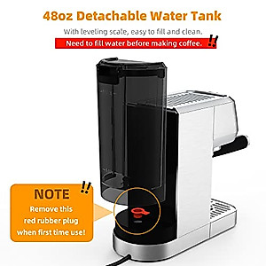 MAttinata Espresso Machine, 20 Bar Professional Espresso Maker Stainless Steel with Milk Frother Steam Wand and Pressure Gauge, for Cappuccino, Latte, Gifts for Mom, Dad, Coffee Lovers