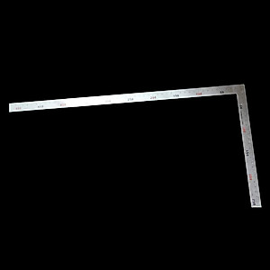 Utoolmart Right Angle Ruler, Framing Square Ruler, 250 x 500mm Stainless Steel, L Shape Ruler, Framing Ruler, Try Square Ruler Tools for Carpenter Engineer 1 Pcs