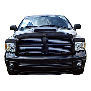 Auto Ventshade (AVS) 45433 Bugflector Deluxe 3-Piece Dark Smoke Hood Shied for 2002-2005 Dodge Ram 1500, 2003-2005 Ram 2500 & 3500