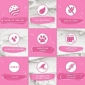 Puppy Scoops Dog Ice Cream Mix - Just Add Water and Freeze at Home, Powder Mix with Ice Cream Cup and Reusable Lid, Ice Cream Mix for Dogs (Vanilla Flavor), 4.65 oz - Made in USA