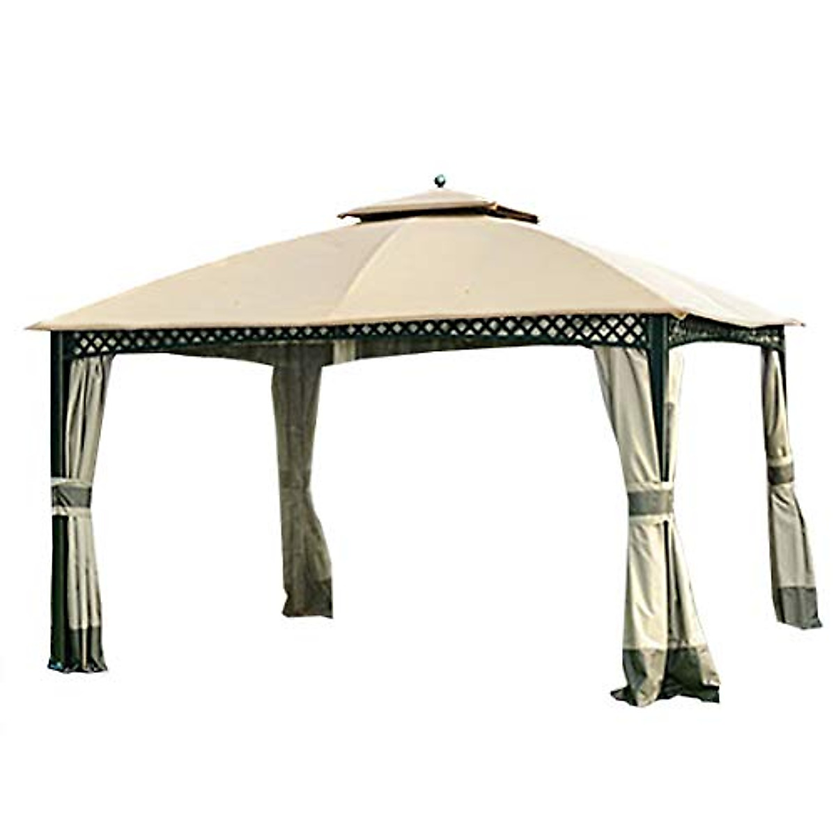 Garden Winds Replacement Canopy Top Cover for The Windsor Dome Gazebo - RipLock 500 - Will NOT FIT Any Other Gazebo - Check Model Number, Assembly Instructions, and Horizontal Frame Design