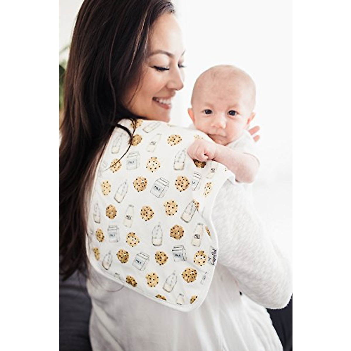 Copper Pearl Baby Burp Cloth Large 21''x10'' Size Premium Absorbent Triple Layer 3-Pack Gift Set “Chip Set