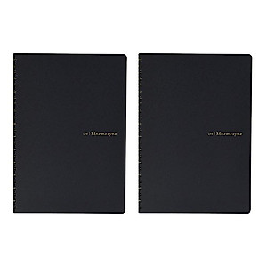 Maruman Mnemosyne Special Memo Notepad - A5 (5.8" X 8.3") - 7 mm Rule Divisions - 24 Lines X 80 Sheets (Pack of 2)