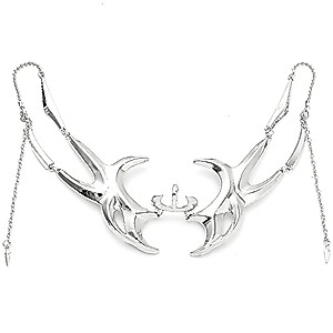 KF Ornament CyberPunk Cyborg Masquerade Mask, Half Face Mardi Gras Mask Metal Mask Liquid Irregular Fluid Face for Halloween/Costume/Phantom of the Opera (Cyberpunk)