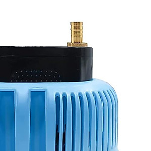 EDOU DIRECT Submersible Pool Cover Pump | HEAVY DUTY | 850 GPH Max Flow | 75 W | Includes 16' Kink-proof Drainage Hose, 2 Adapters | Pool pump ideal for draining from above ground and inground pool