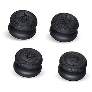 9CDeer Performance Joystick Analog Stick Thumb Grips Set of 4 Heightened Compatible with PS5, PS4, Xbox Series X/S Xbox One Switch Pro Controller Black