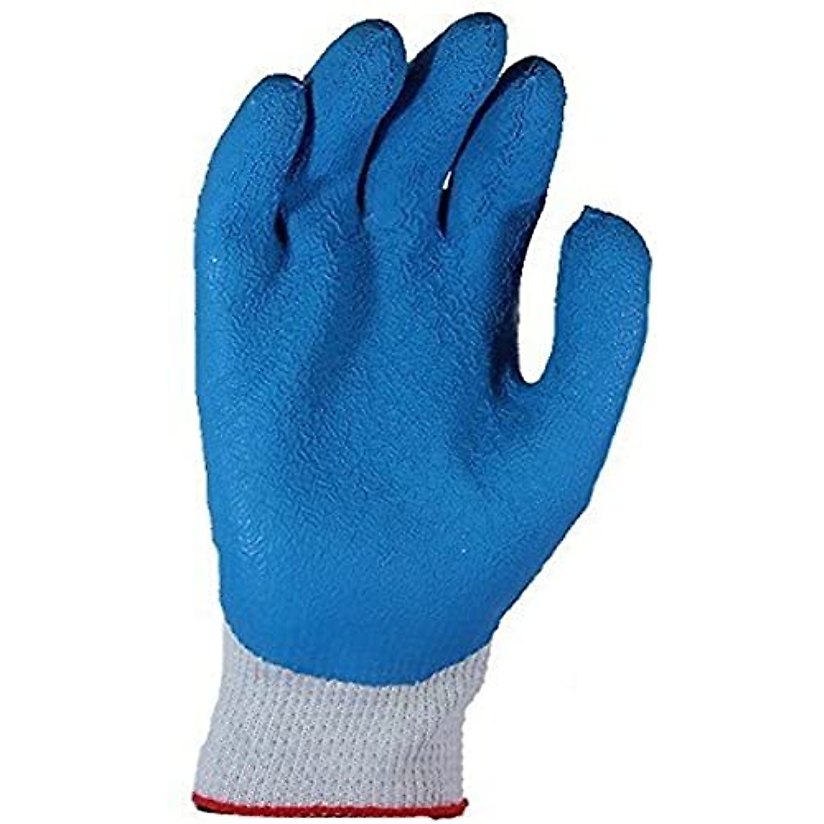 SHOWA Atlas 300 Natural Latex Palm Coated General Purpose Work Glove, Blue, Large (Pack of 12 Pair)