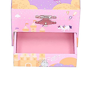 01 02 015 Music Box, Accompany Children Musical Box Bedroom Decoration Animal Shape for Birthday(Default)