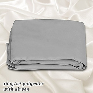 BenefitUSA Canopy ONLY Replacement 10'X10' Gazebo Canopy top Patio Pavilion Cover Sunshade plyester Double Tiers (Grey)