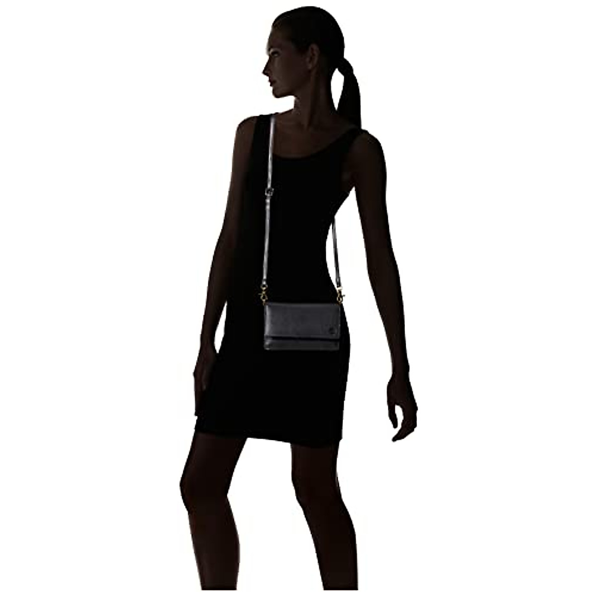 Timberland womens Rfid Leather Crossbody Bag Wallet Purse, Black (Cav), One Size