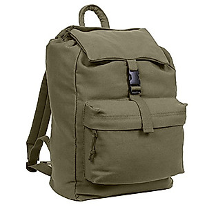 Rothco Canvas Daypack, Olive Drab