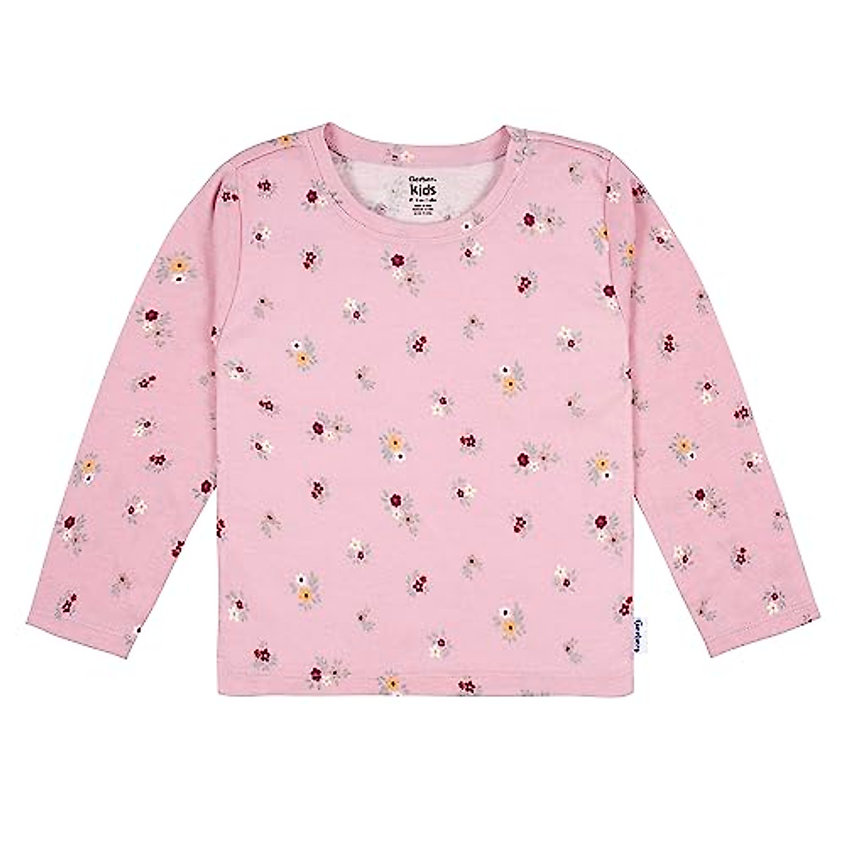 Gerber Baby Girls Toddler 2 Piece Overall Dress Set, Purple Floral, 18 Months