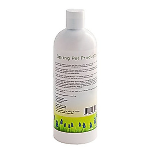 Spring Pet Aloe and Oatmeal Shampoo for Dogs and Cats ~ 16 Oz Veterinarians Choice Hypoallergenic Formula Blend of Coat and Skin Conditioners and Moisturizers Made in USA