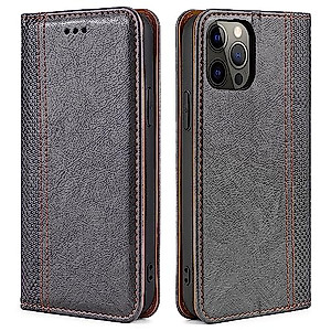 Arseaiy Case for Samsung Galaxy A04 4G Flip Phone Case Shockproof PU Leather Wallet Case Cover with Card Holder Kickstand Shell Gray
