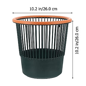 Zerodeko Trash Bin Trash Bin Trash Can Wastebasket with Pressing Ring Modern Rubbish Bin Arbage Bucket Large Capacity Waste Paper Container for Home Office Bathroom Green Trash Cans Trash Cans