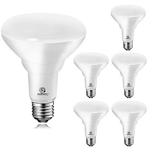 Energetic BR30 Indoor Recessed Light Bulb, Dimmable, 11W=75W, 3000K Warm White Flood Light, 900LM, CRI85+, LED Can Light Bulb for Ceiling, UL Listed, 6-Pack