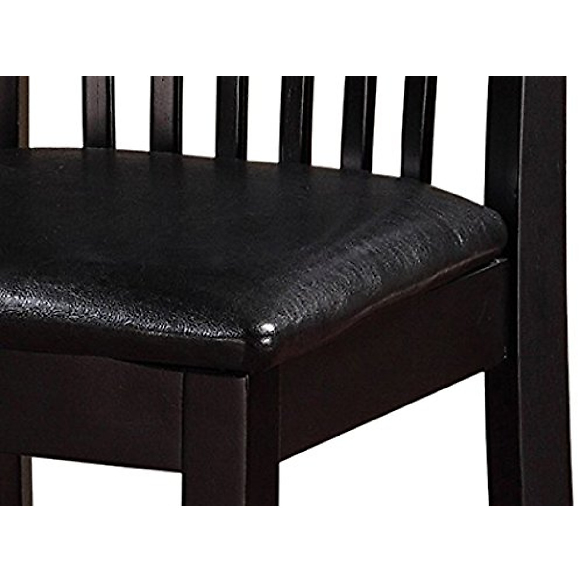 Linon Torino Collection Craftsman Counter Stool, 17.25"W x 19.5"D x 37"H, Black