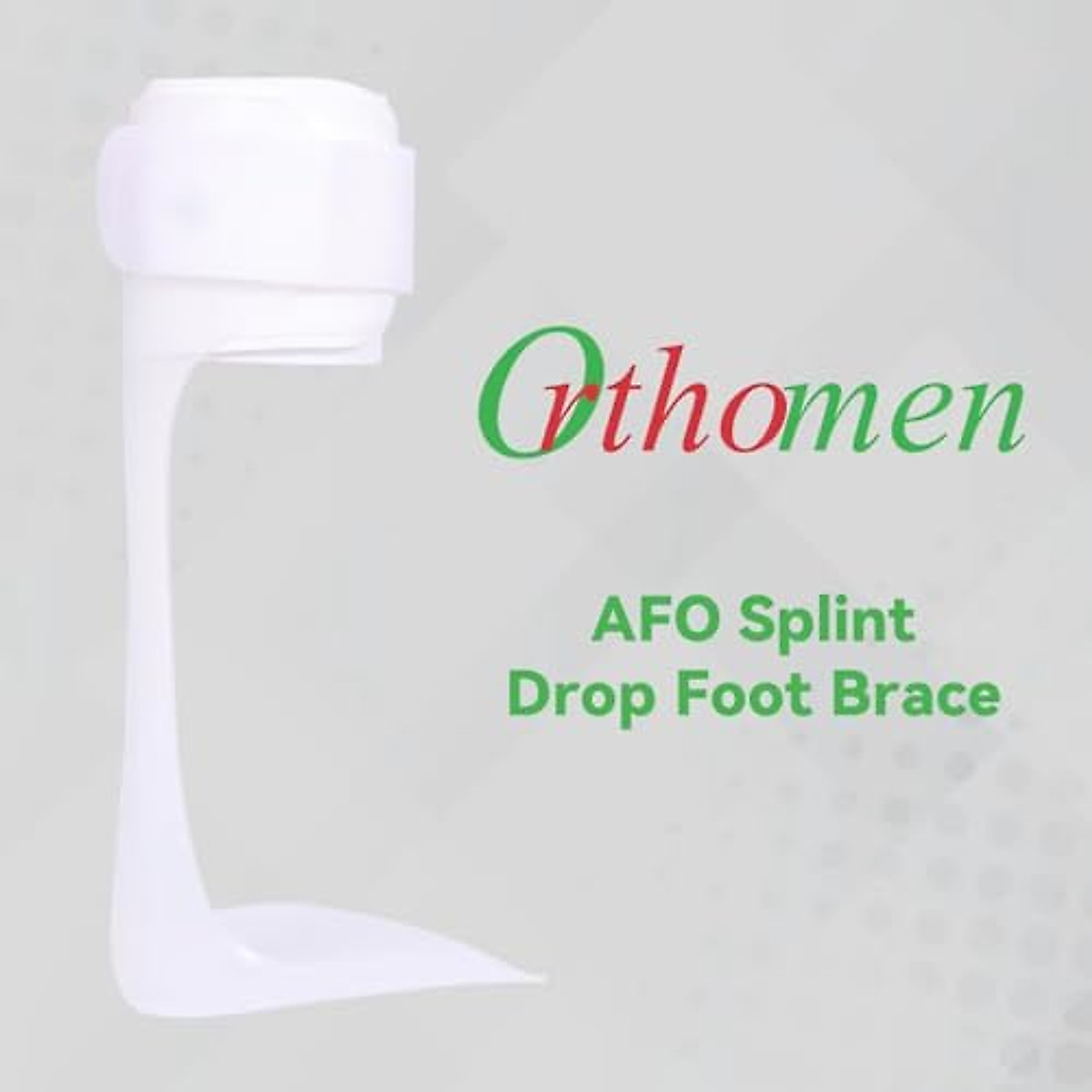 Orthomen Ankle Foot Orthosis Support - AFO Splint - Drop Foot Brace (L/Left)