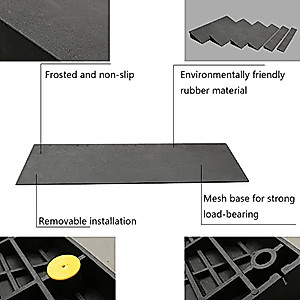GUENZO Threshold Ramp, Wheelchair Ramp, Indoor Rubber Threshold Ramps Rise Curb Ramps Entrance Service Ramps for Home, Steps, Stairs, Wheelchair, Floor Sweeper Curbs (Size : 99 * 5 * 1cm)