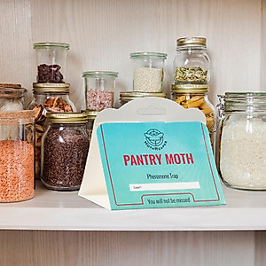 Pantry Moth Lure 2-Pack - Pantry Moth Glue Lures for House Pantry, Pantry Moth Lures for Food and Cupboard Moths, Pantry Moth Lures with Pheromones Prime Moth Lure Indian Meal Moth Lures for Kitchen