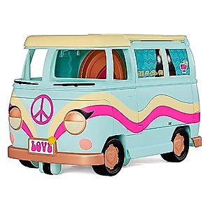 L.O.L. Surprise! 5-N-1 Grill & Groove Camper Fully-Furnished Playset with Multiple Surprises – Great Gift for Kids Ages 4+, Multicolor, 580645
