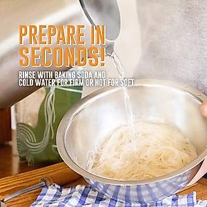 Sea Tangle Kelp Noodles (12oz) - Pack of 6 - Low Calorie Asian Noodles for Healthy Noodle Dishes - Gluten Free, Keto Noodle Sub for Rice Noodles, Glass Noodles, Pad Thai Noodles, Vermicelli