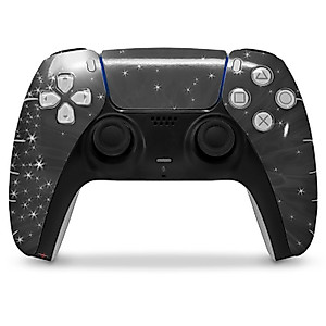 WraptorSkinz Skin Wrap compatible with Sony PS5 DualSense Controller Stardust Black (CONTROLLER NOT INCLUDED)