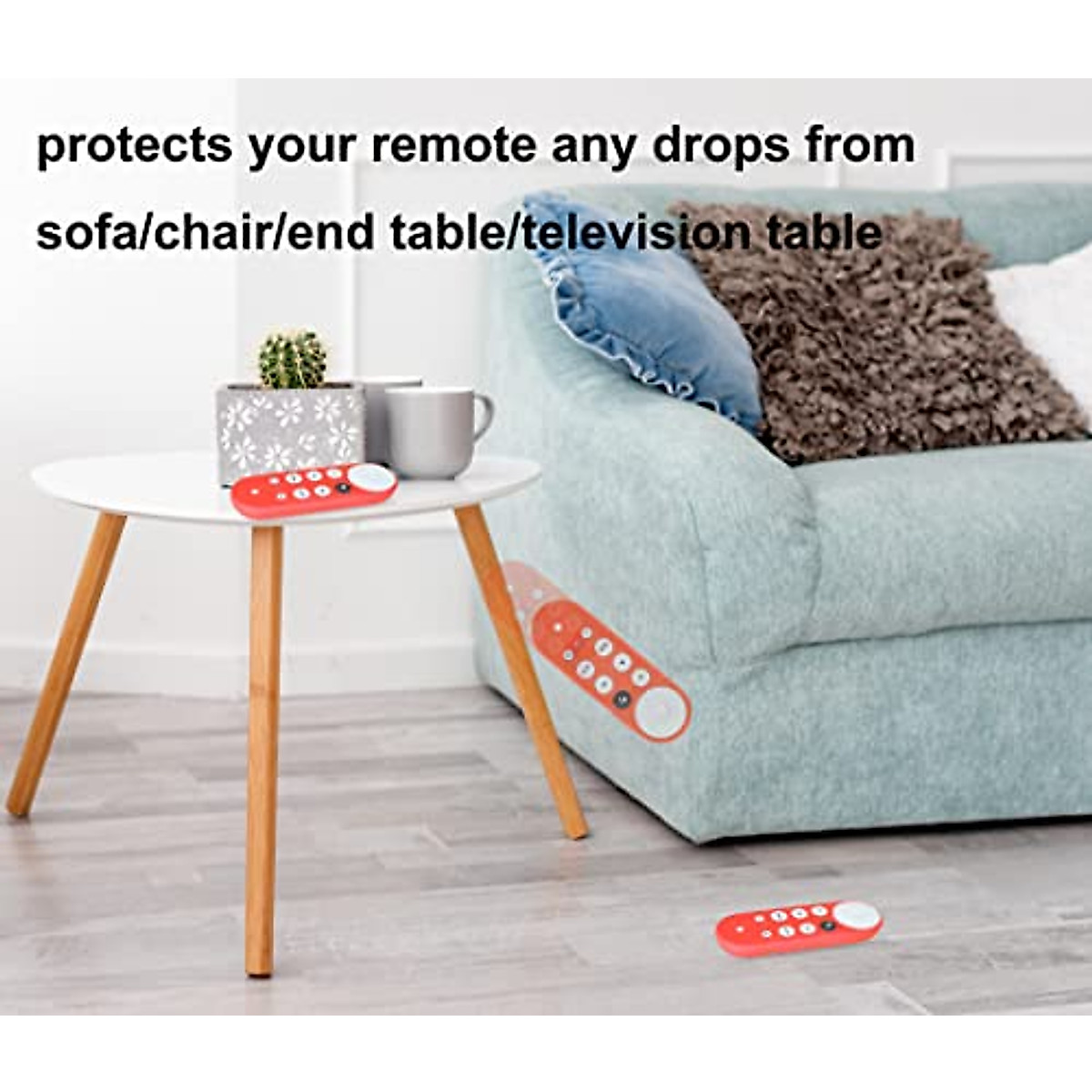 3 Pack Glow Remote Cover for Chromecast with Google TV HD 2022 / 4K 2020 Remote - Silicone Sleeve for Chromecast with Google TV Voice Remote Control Cover Case Glow in The Dark - Blue Green Dark Blue