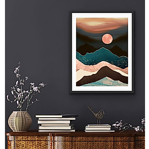 Hestarcul Diamond Painting Mountain Kit,Diamond Art Kits for Adults,Abstract Scenery Paint with Diamonds Round for Gift,Wall Decor(12x16) (Mountain)