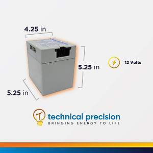 Technical Precision 12V Battery for Ford Mustang P8195 Power Wheels Fisher Price Rechargeable Gray Battery - 1 Unit